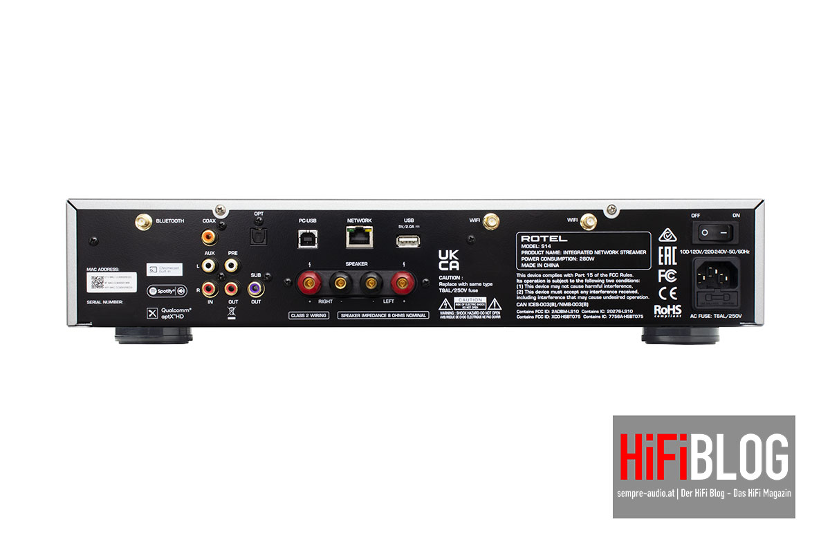 Rotel S14 Integrated Network Streamer - Fine sound from a wide variety ...