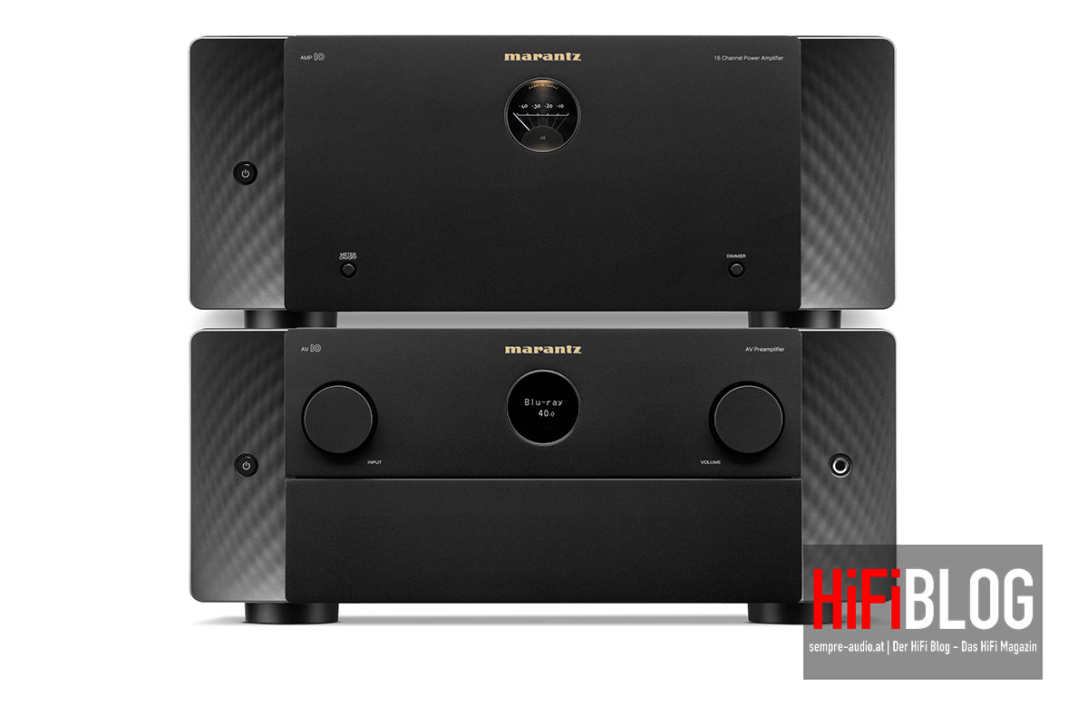 Marantz AV 10 AV Preamplifier and Marantz AMP 10 16 Channel Power ...