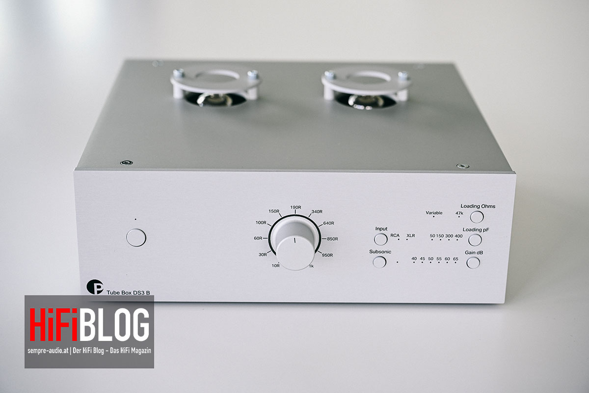 Pro-Ject Tube Box DS3 B - Balanced phono preamp in dual mono design ...