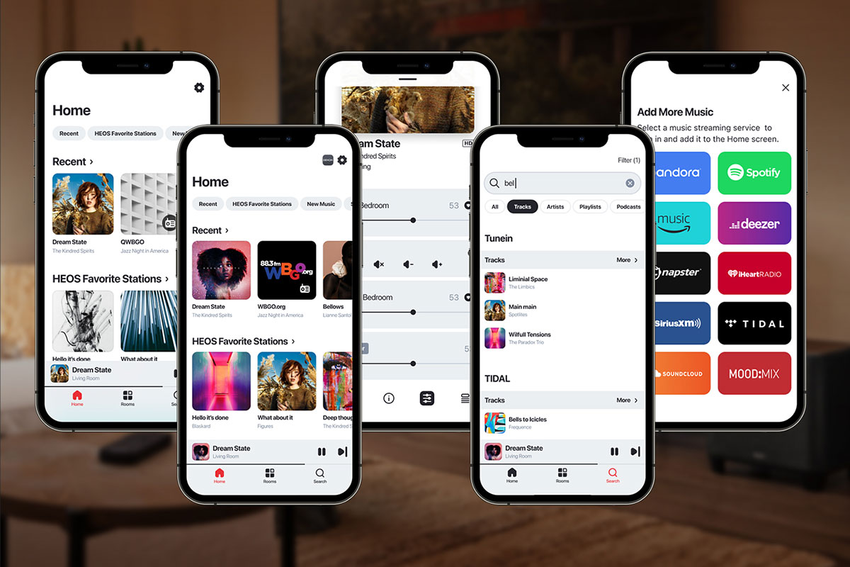 New version of the HEOS app - Comprehensive update of the streaming ...